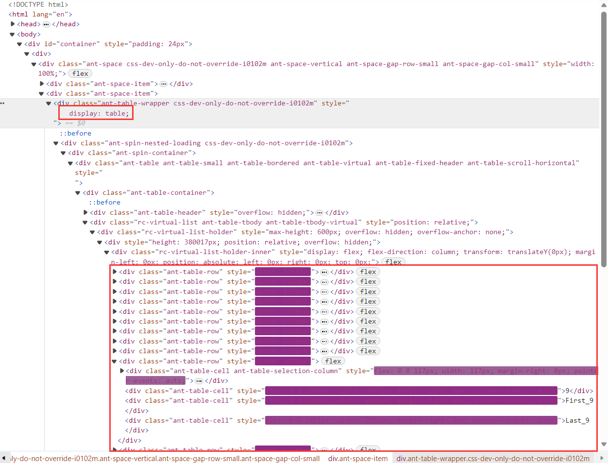 [Table]虚拟表格的一些异常问题 · Issue #44893 · ant-design/ant-design · GitHub