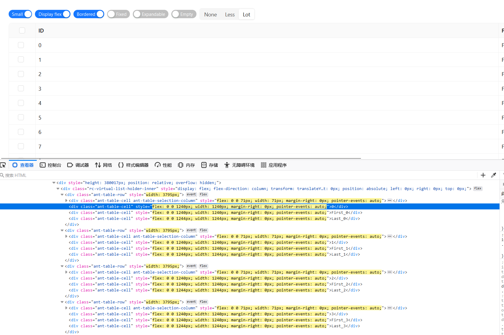 [table]虚拟表格的一些异常问题 · Issue 44893 · Ant Design Ant Design · Github