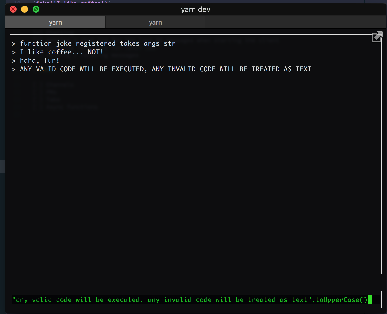 GitHub - gish/replio: A chat client where code is a first class citizen