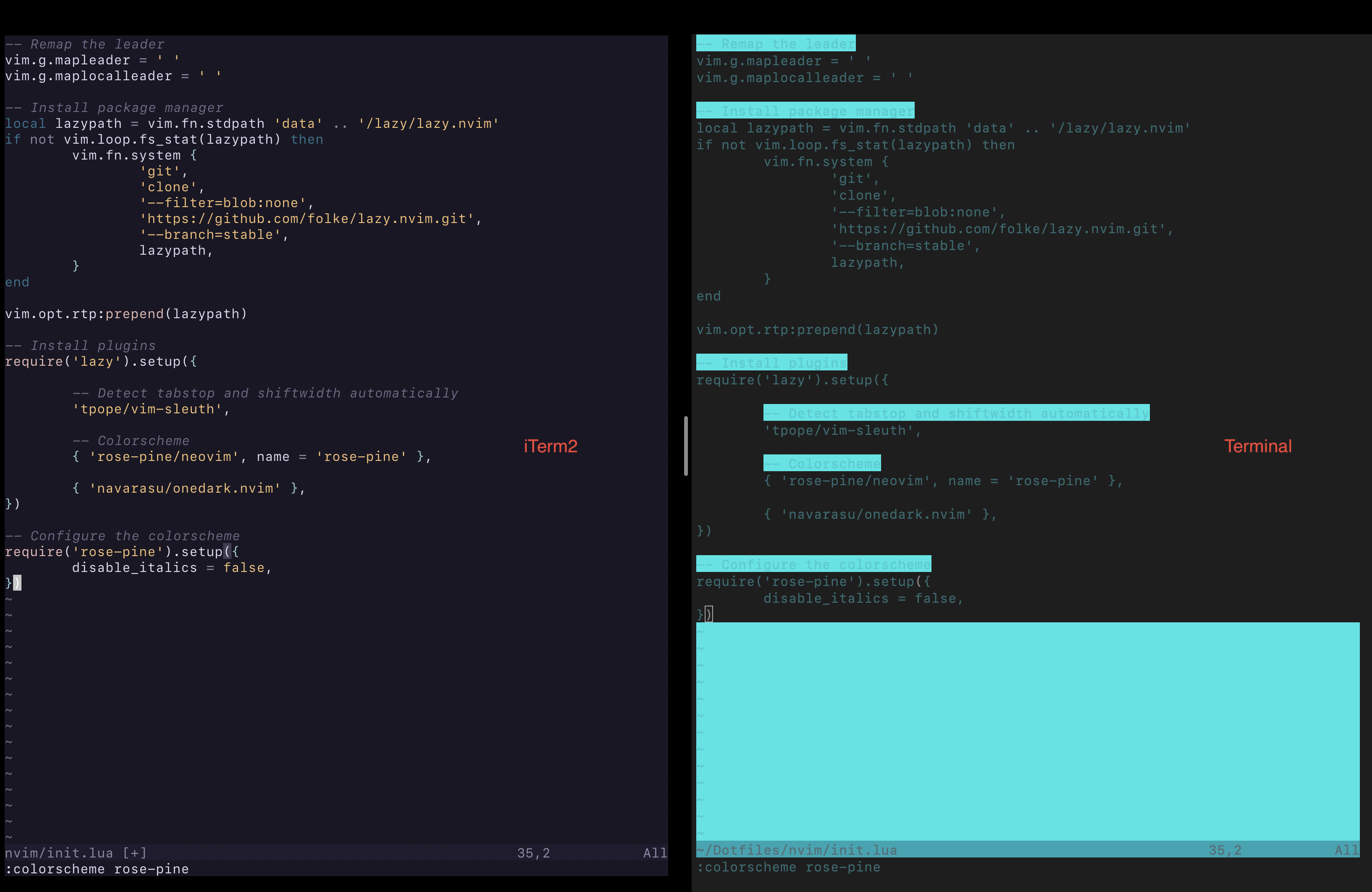 Colors are not applying for Terminal.app or other non true color terminal · Issue #160 · rose ...