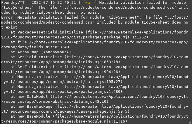 Improve messaging to users when package installation fails due to validation errors in the ...