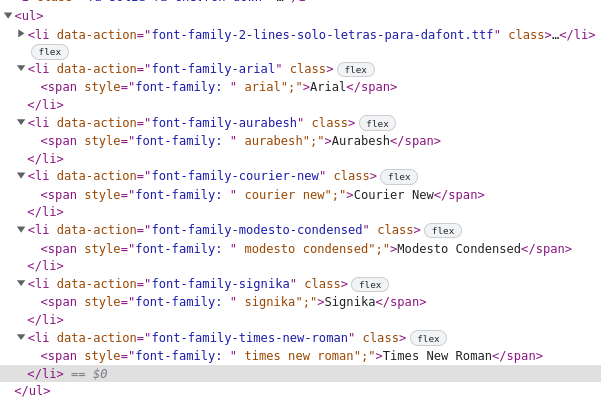 Fixed font-family is not applying to font select drop-down in ...