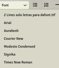 Fixed font-family is not applying to font select drop-down in ...