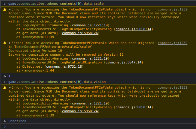 TokenData#vision lacks a v10 shim · Issue #7784 · foundryvtt/foundryvtt · GitHub
