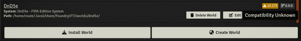 Improve the compatibility tags that are displayed for Worlds to be more ...