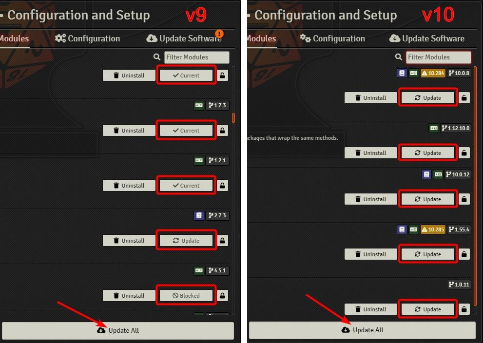 Package update button status not retained after Update All operation · Issue #8305 · foundryvtt ...