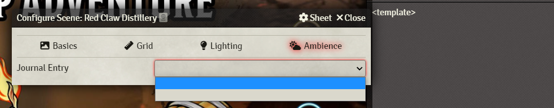 Journal entry names not escaped in configure scene dialog · Issue #8330 · foundryvtt/foundryvtt ...