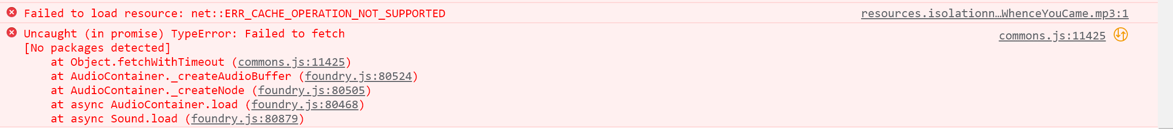 Intermittent ERR_CACHE_OPERATION_NOT_SUPPORTED when attempting to play remotely hosted sound ...