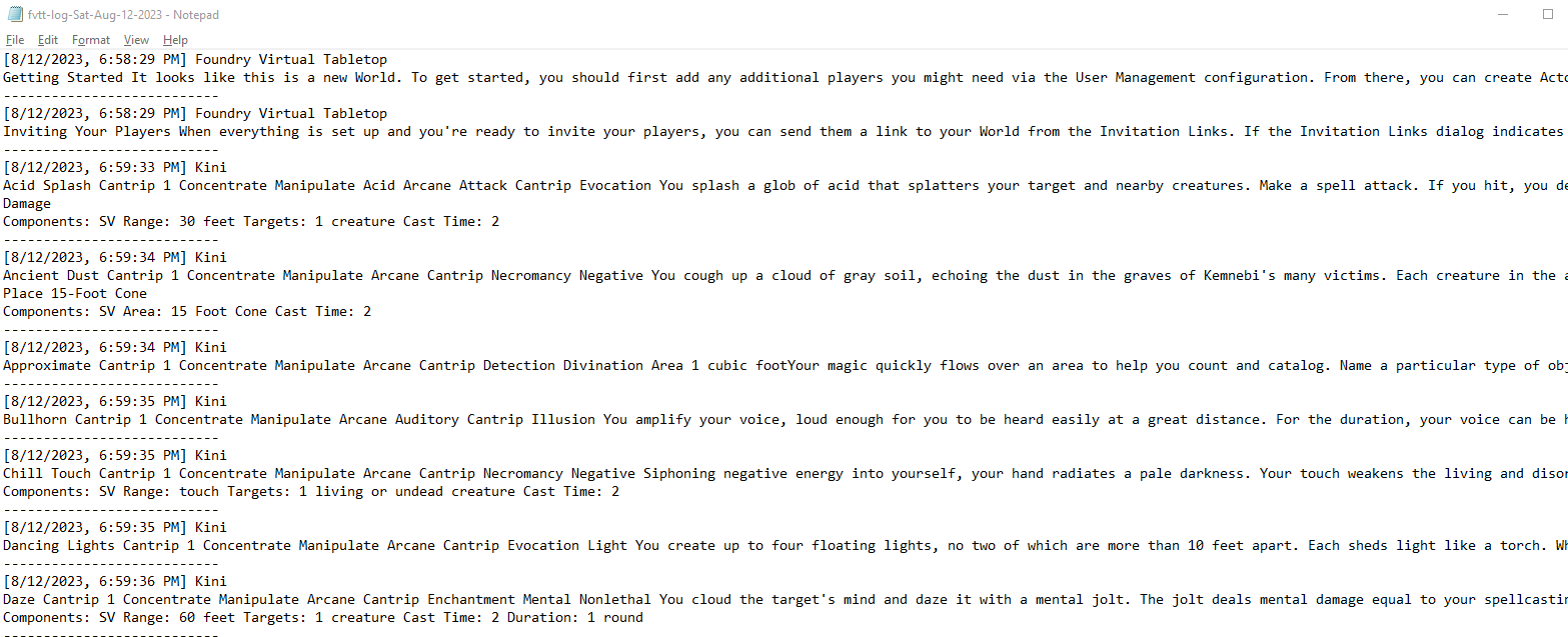 Chat log stops loading earlier messages past a certain point · Issue #9923 · foundryvtt ...