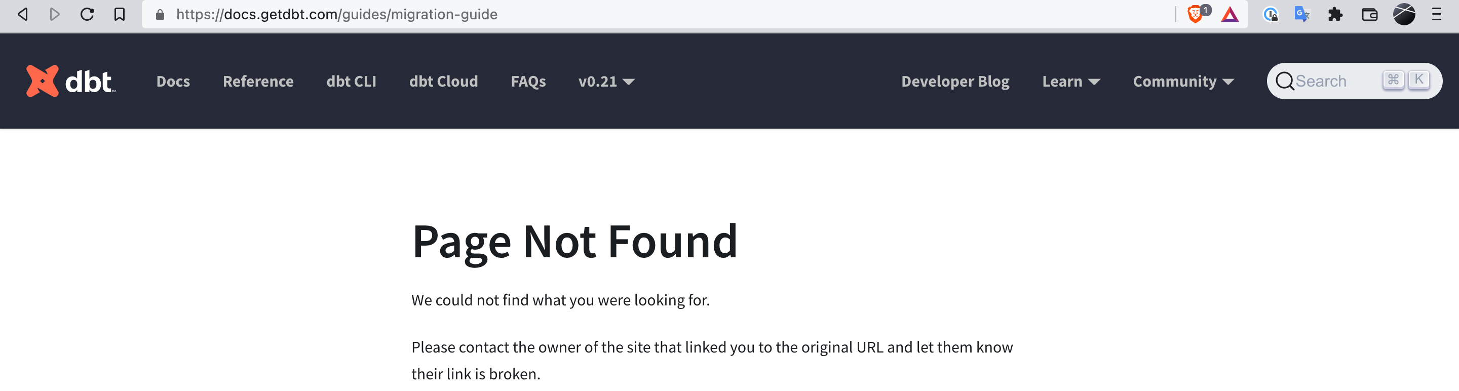 Create Overview Page For Migration Guides · Issue 978 · Dbt Labs · Github 