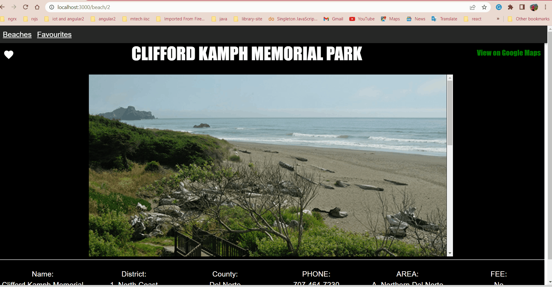GitHub - MiHawkStackOverFlow/california-beaches