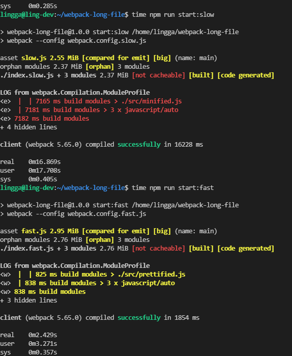 Webpack is slower when loading minified files as input · webpack webpack · Discussion #14922 ...