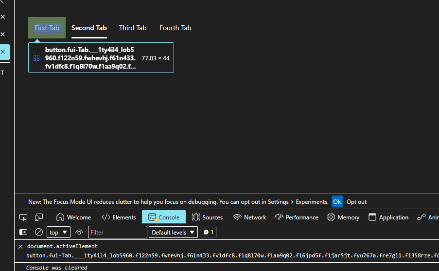 `TabList` does not show focus indicator in high contrast mode · Issue #27122 · microsoft ...