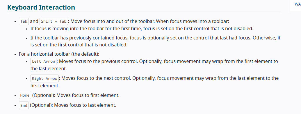 [Bug]: Down arrow key behavior on v9 Toolbar overflow item · Issue ...