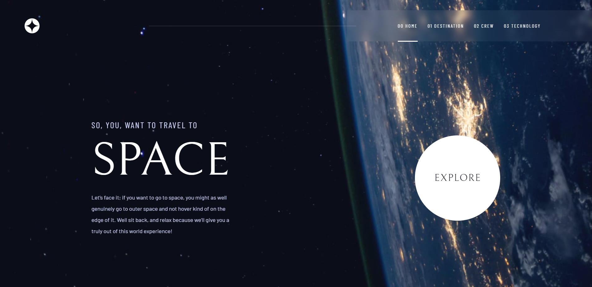 GitHub - NetanelK/space-tourism-website: React app for space tourism challenge by Frontend Mentor