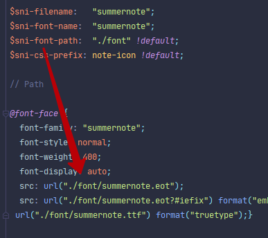 SCSS variables not used · Issue #3791 · summernote/summernote · GitHub