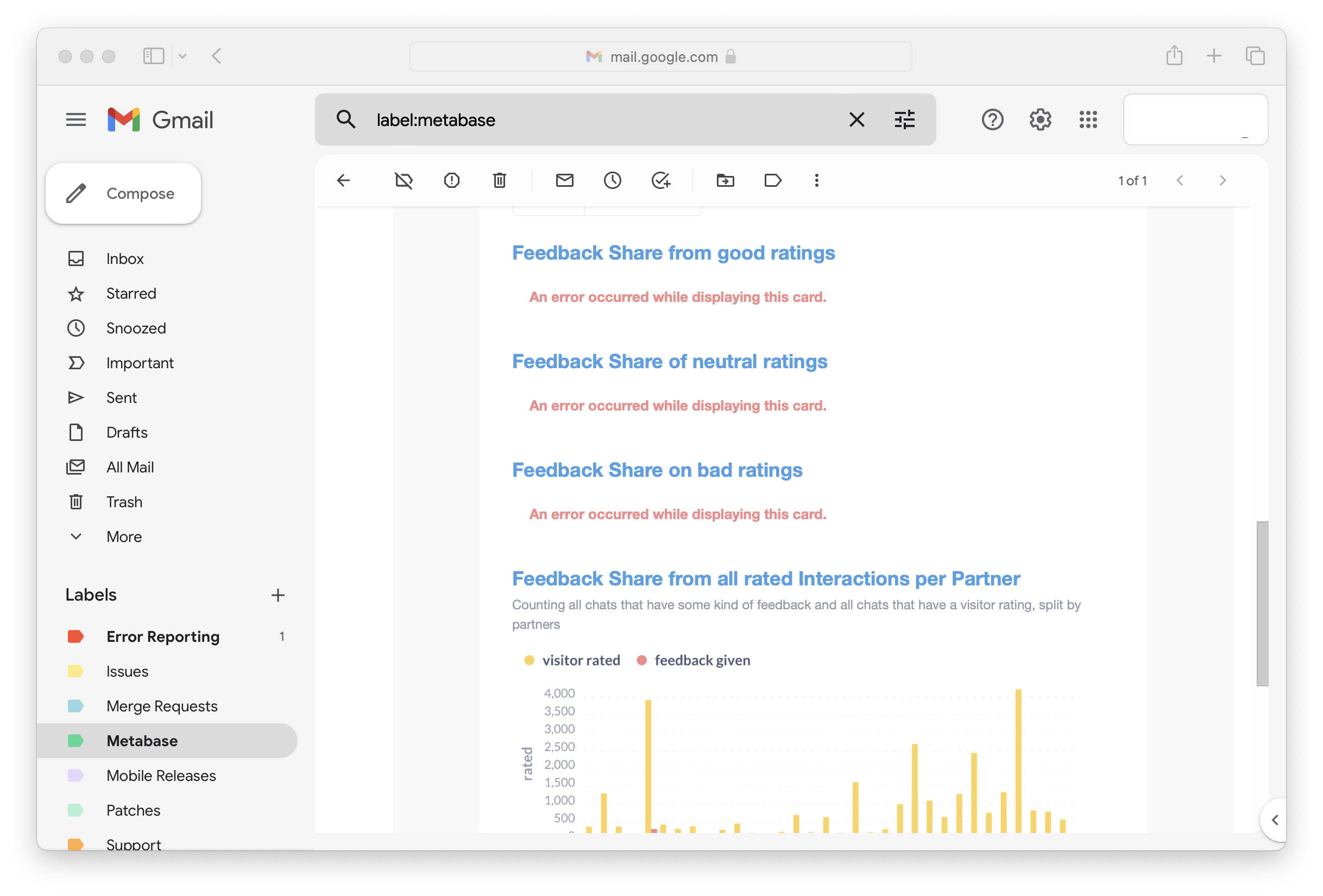 Error generating some cards from dashboard when sending email · Issue #28582 · metabase/metabase ...