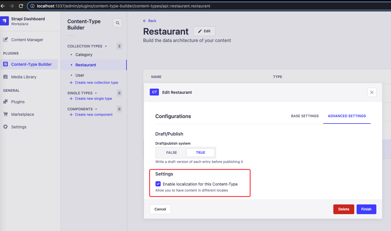 All entries missing when change plugins.js file i18n to false · Issue #13357 · strapi/strapi ...