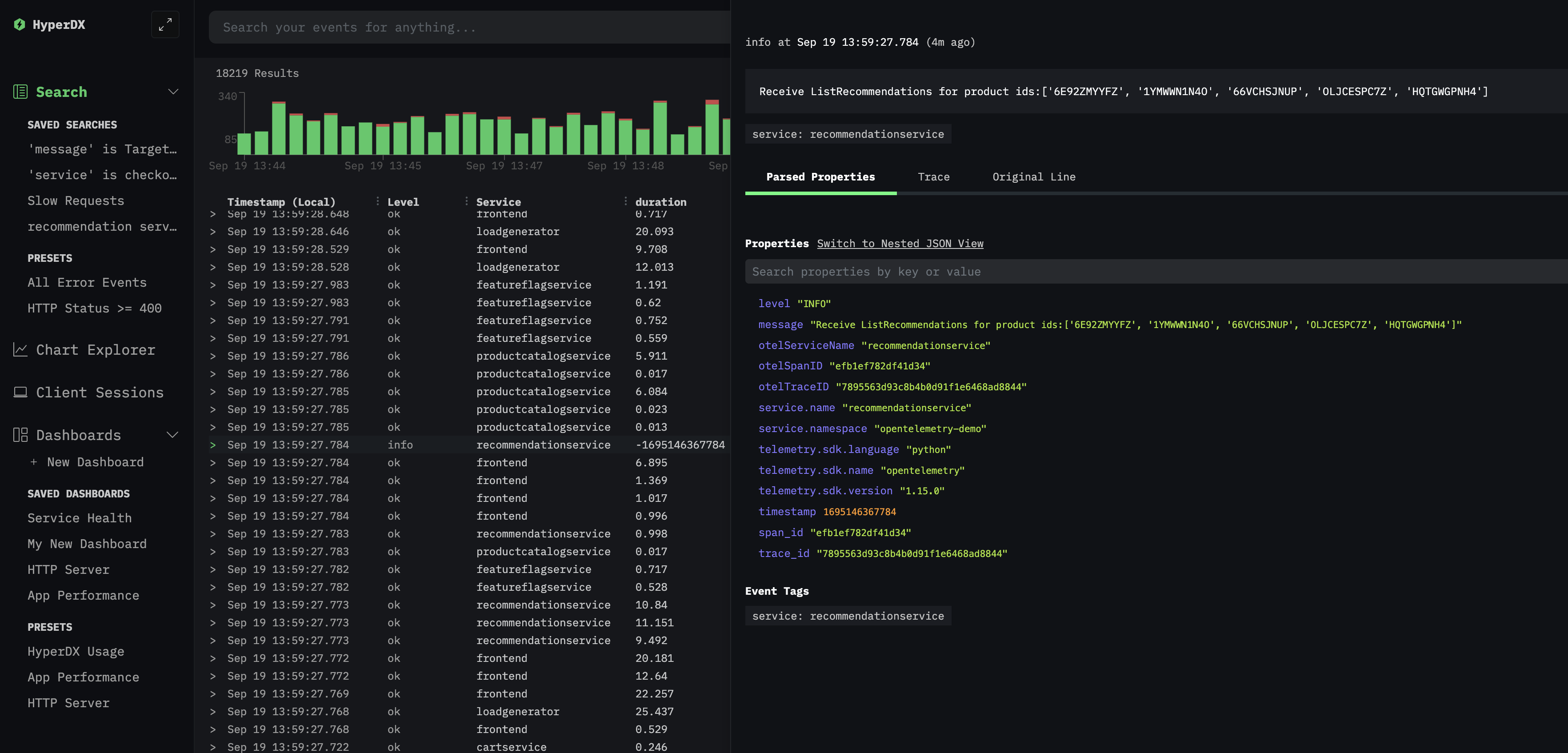 Duration column in search shows negative number if only timestamp present · Issue #15 ...
