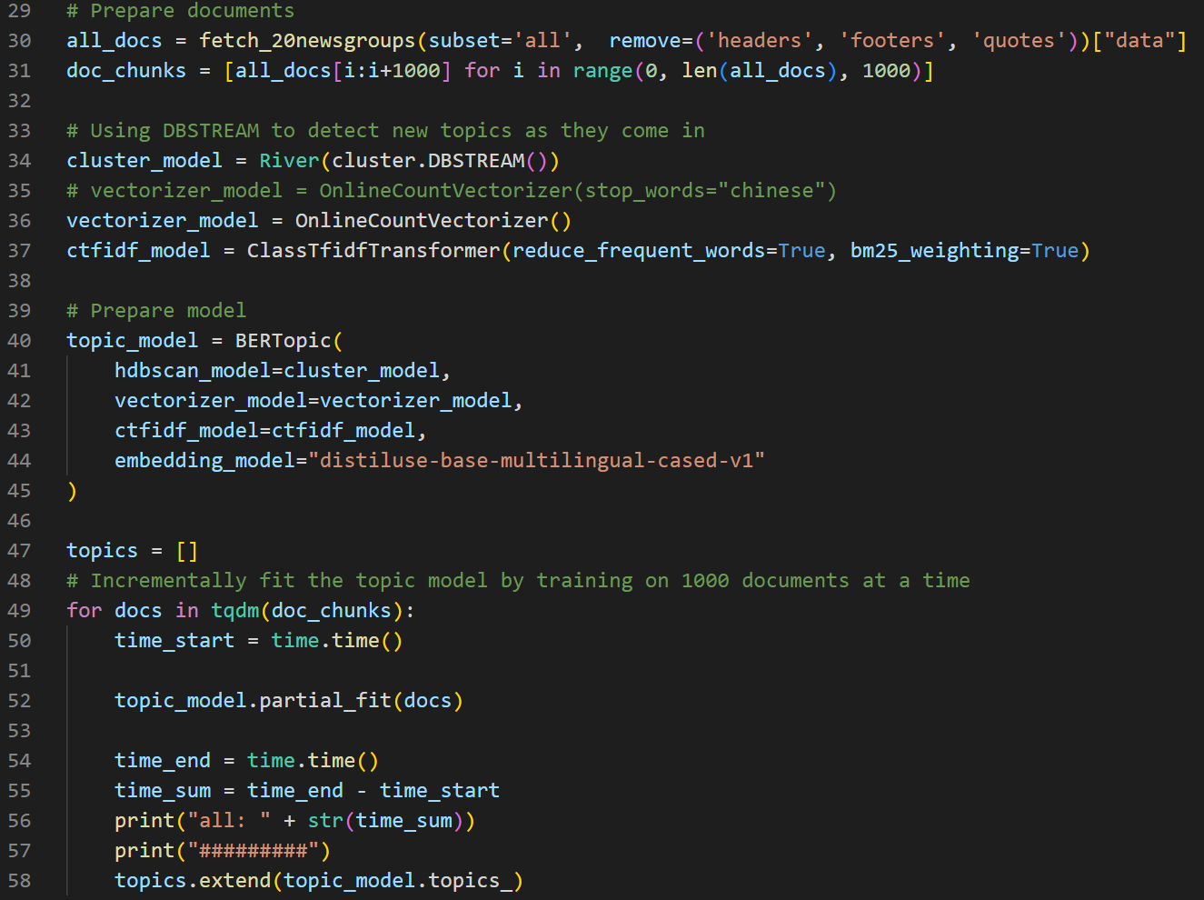 Online Topic Modeling · Issue #832 · MaartenGr/BERTopic · GitHub