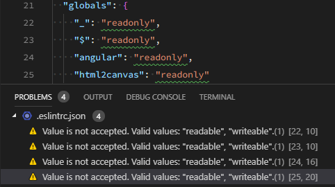 "globals" property · Issue #644 · SchemaStore/schemastore · GitHub