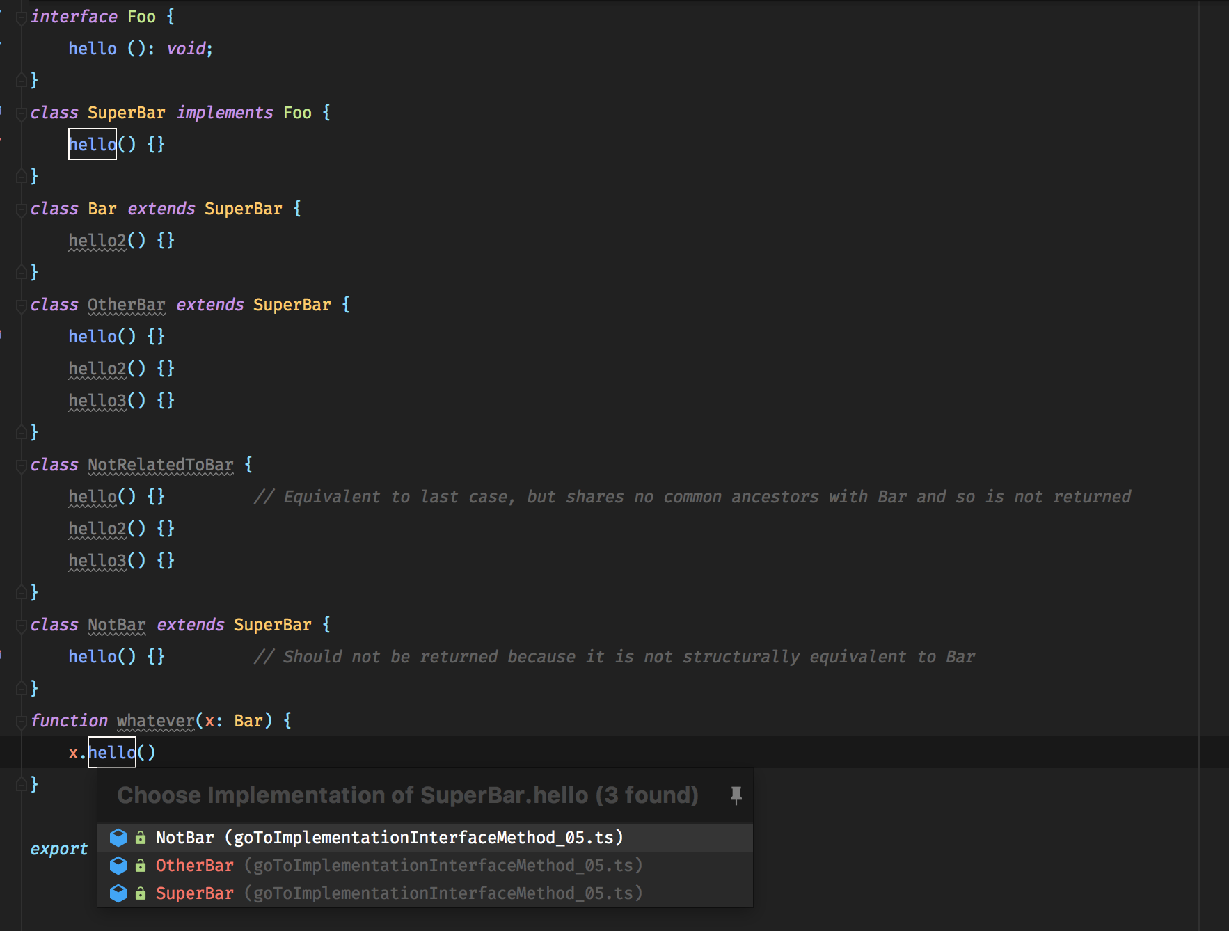 Goto Implementation should suggest all subtypes · Issue #29724 ... Goto Implementation should suggest all subtypes · Issue #29724 ...