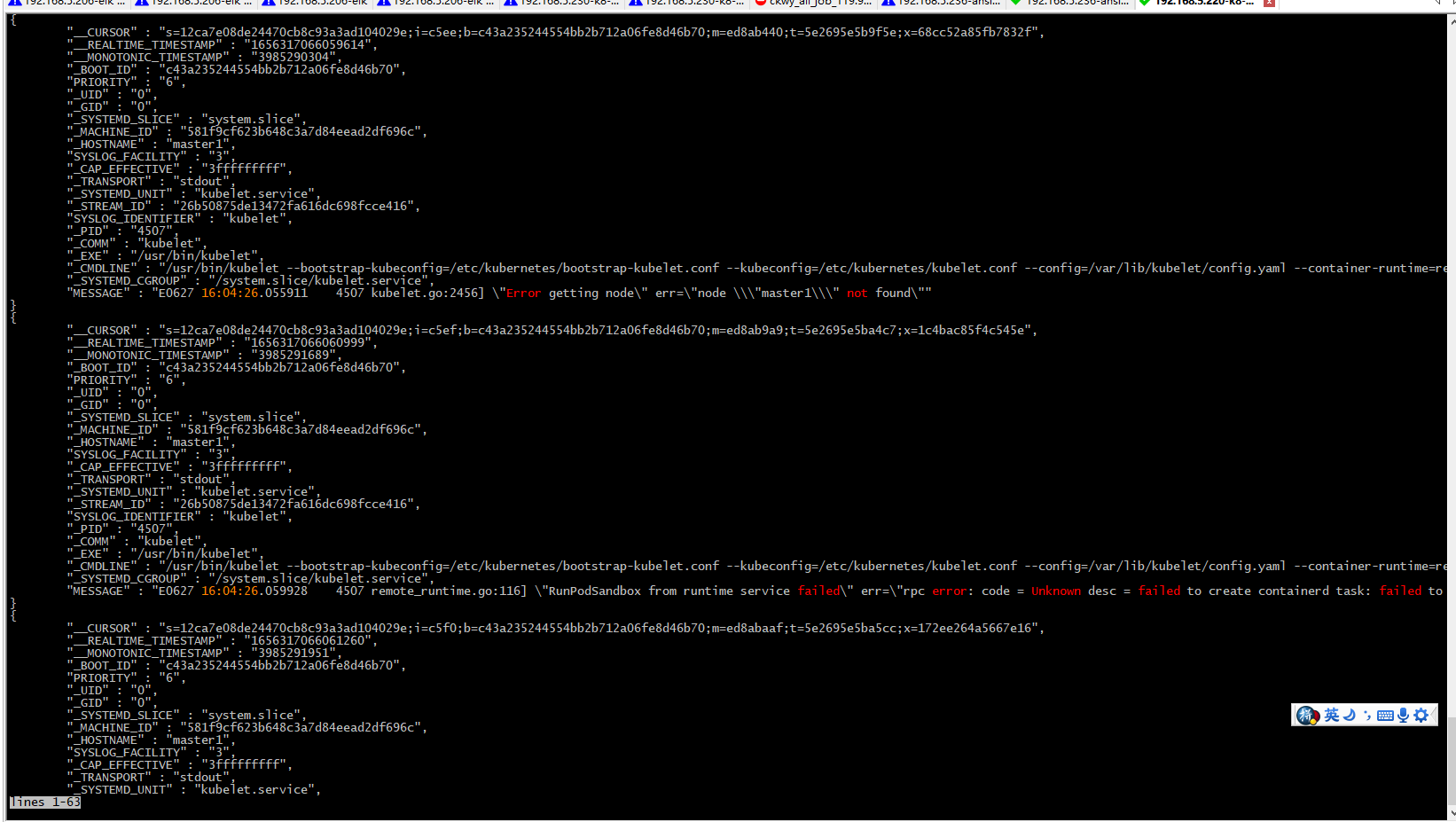 W0627 16:47:26.873116 23692 util_unix.go:103] Using "/run/containerd/containerd.sock" as ...