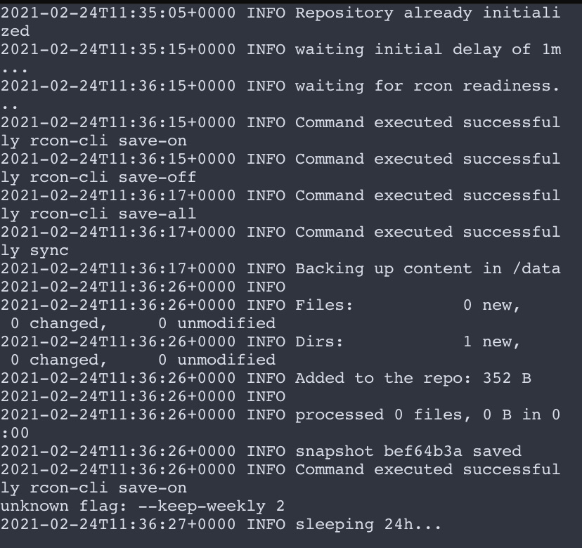 PRUNE_RESTIC_RETENTION may not be stringified · Issue #19 · itzg/docker ... PRUNE_RESTIC_RETENTION may not be stringified · Issue #19 · itzg/docker ...