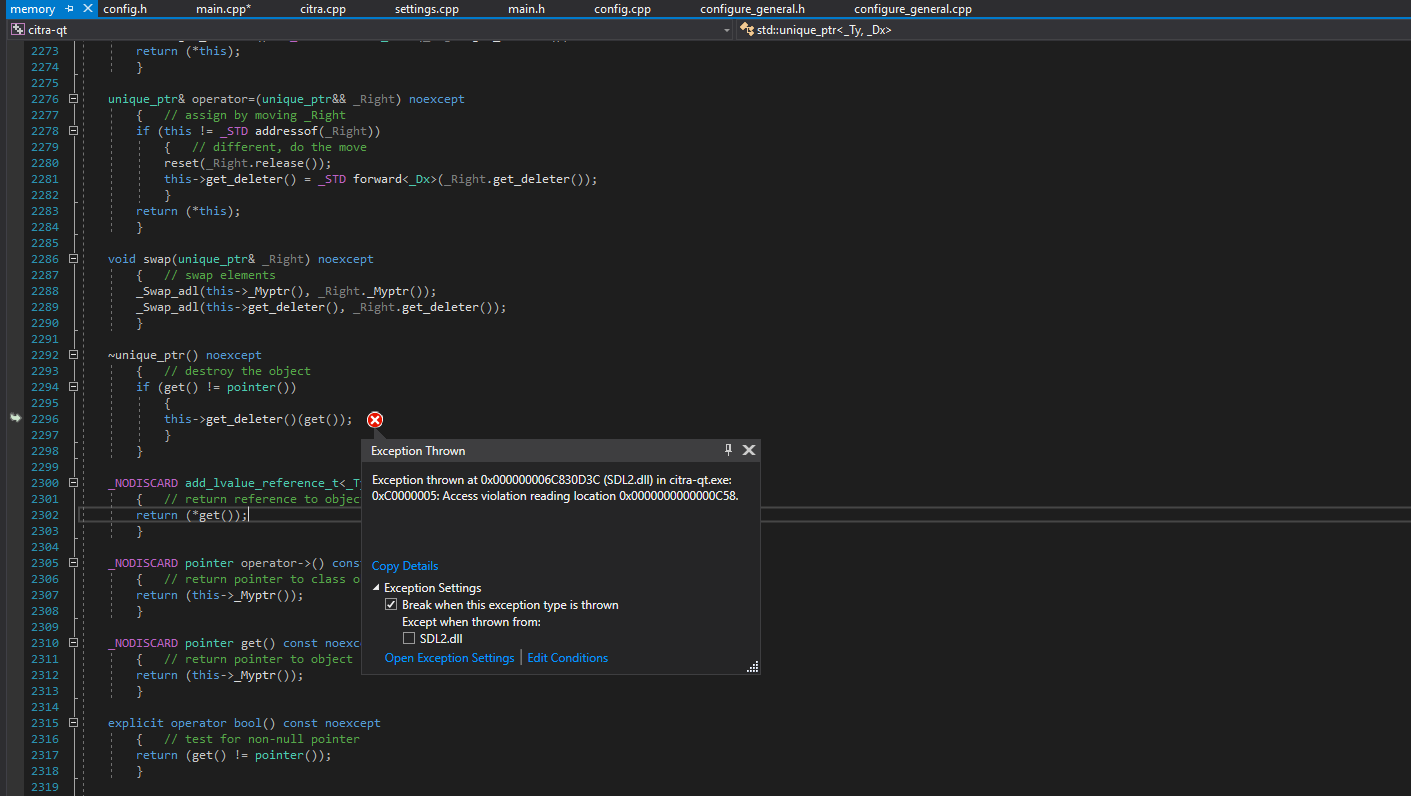 Citra crashes on closing when a controller is connected · Issue #4365 ...