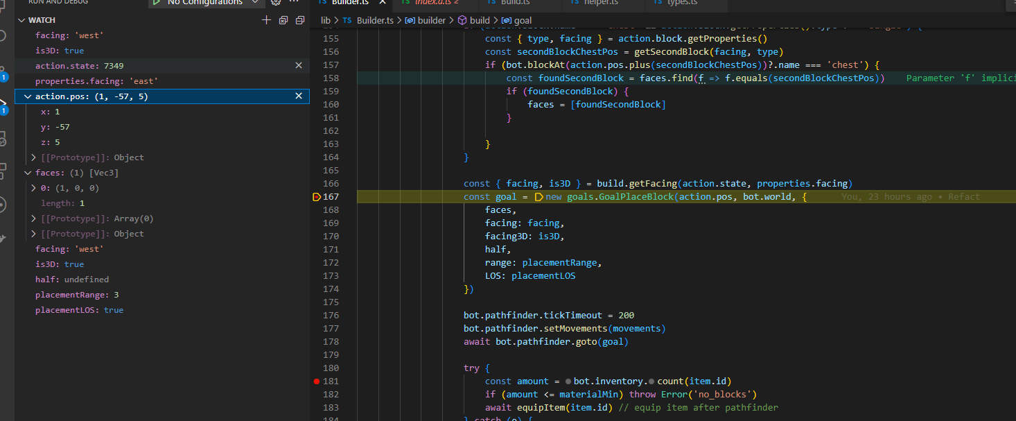 Bot trying to open the chest?¿? when he's walking on the chest · Issue #313 · PrismarineJS ...