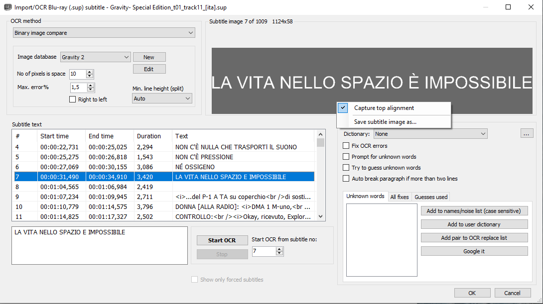 [request] Auto top align when OCR · Issue #3601 · SubtitleEdit/subtitleedit · GitHub