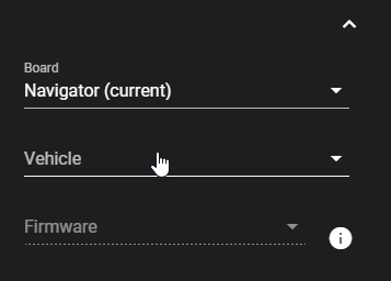 core: frontend: Change "Vehicle" dropdown menu in autopilot firmware ...