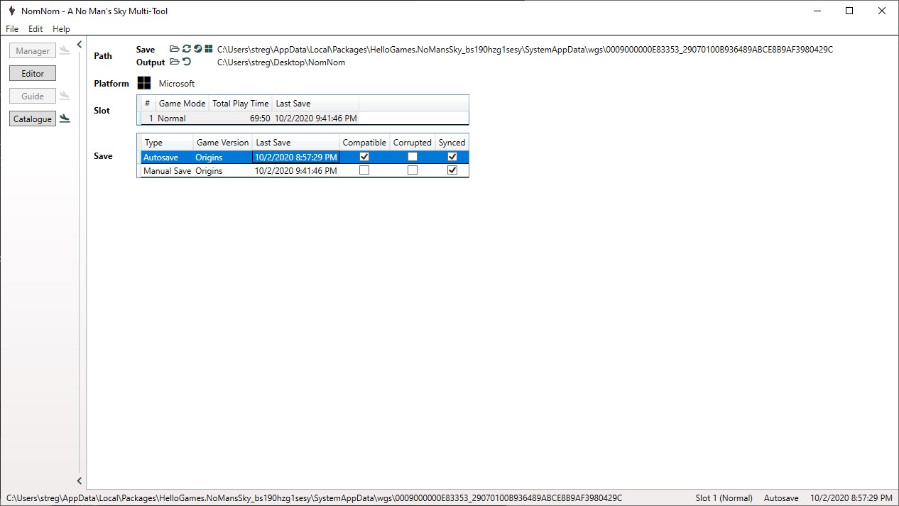 Windows Store saves sometimes not compatible. · Issue #13 · zencq/NomNom · GitHub