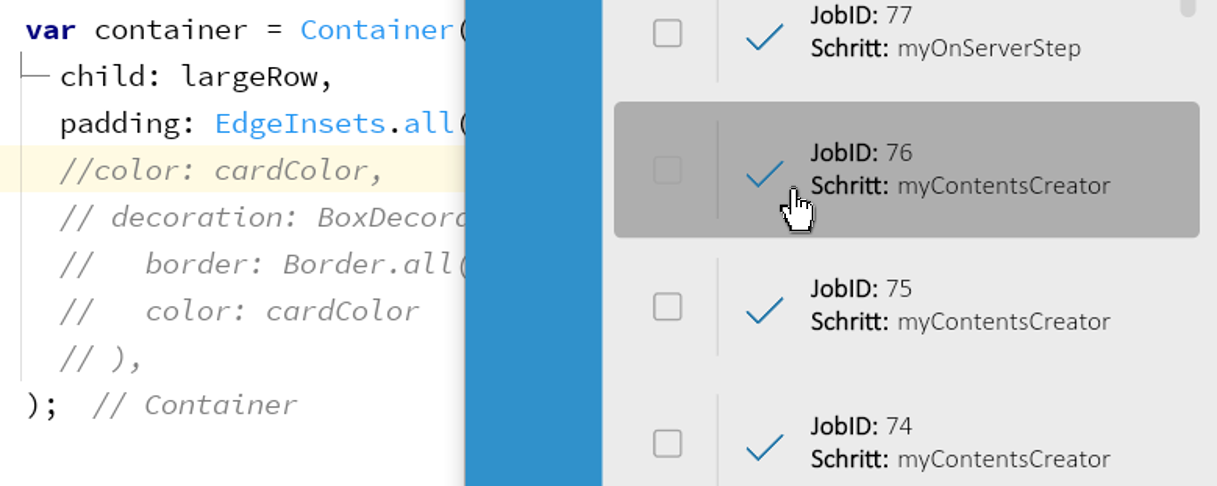 Hover effect on TextButtons does not work with colored Containers in a ...