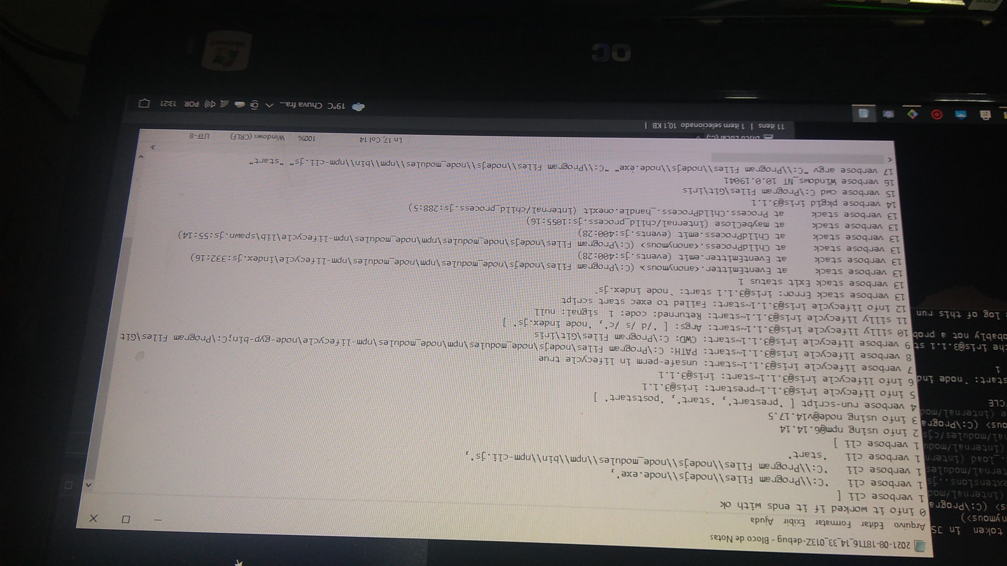 Erro com código 1 elifecycle ao iniciar a iris · Issue #141 · KillovSky/Iris · GitHub