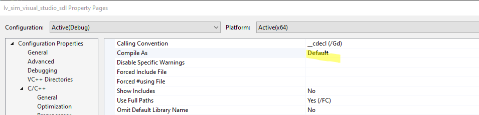 When adding C++ classes we are unable to compile · Issue #6 · lvgl/lv_port_pc_visual_studio · GitHub