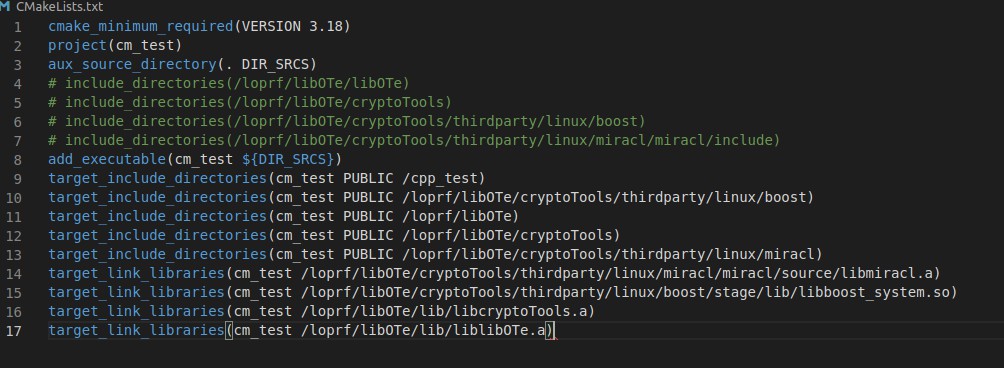 undefined reference error in Demo · Issue #76 · osu-crypto/libOTe · GitHub