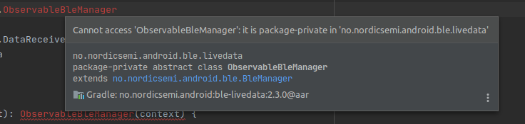 Kotlin Cannot Access Package Private · Issue 309 · Nordicsemiconductor
