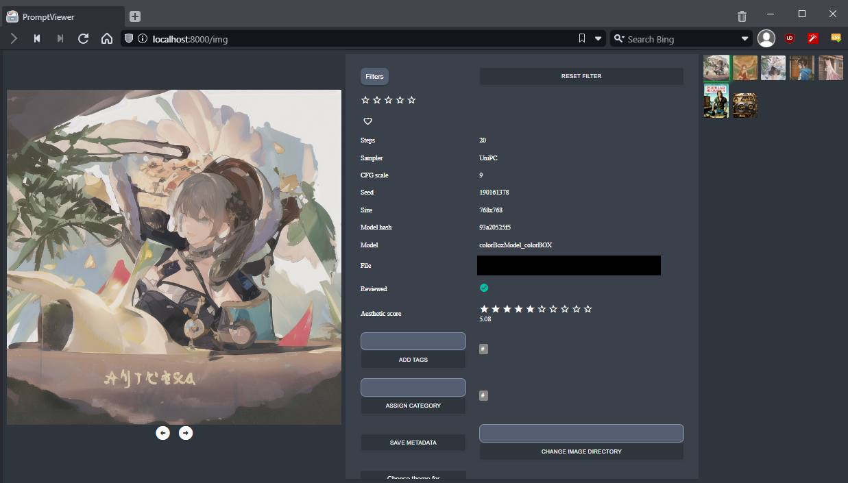 GitHub - Automaticism/Promptvision: Local viewer for Stable Diffusion ...