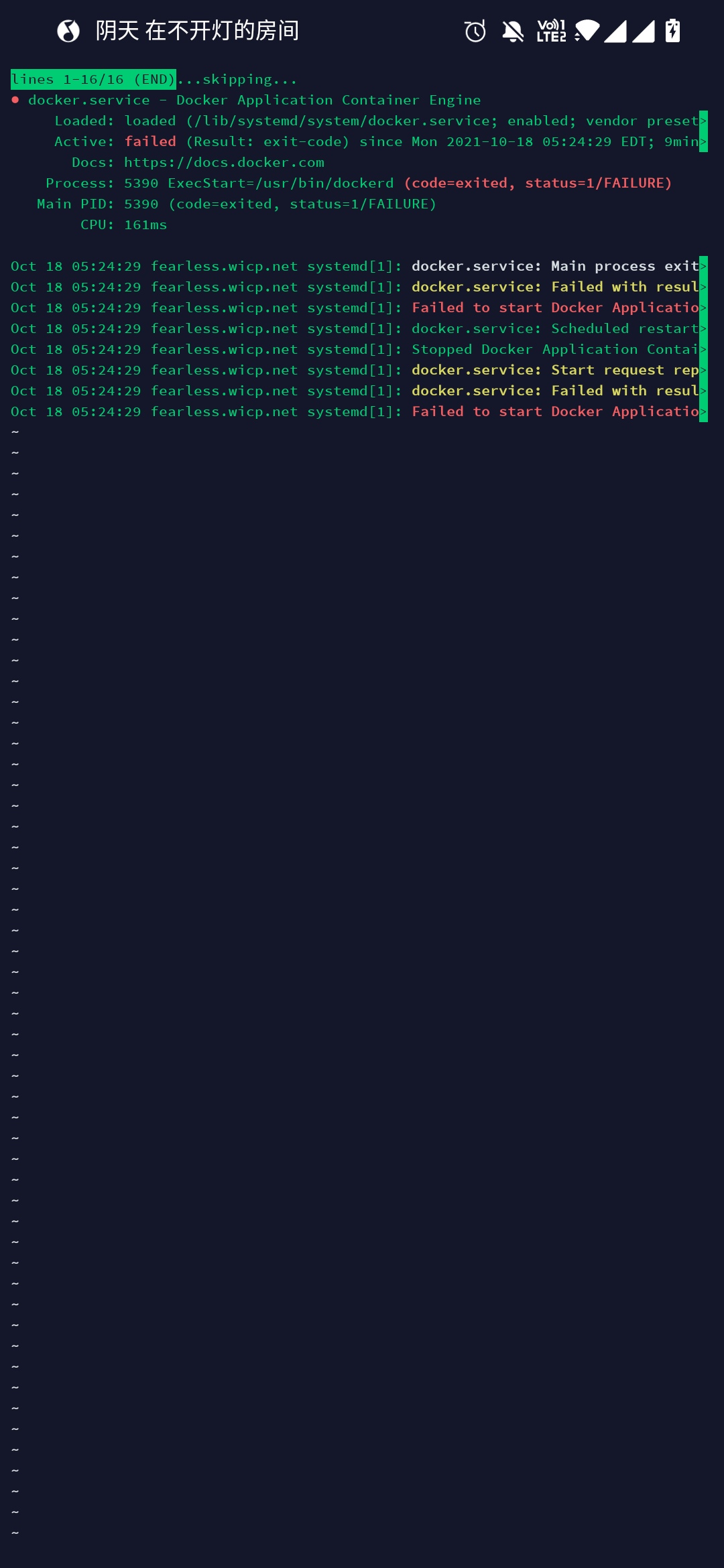 安装失败，无法启动docker · Issue #553 · Jrohy/trojan · GitHub