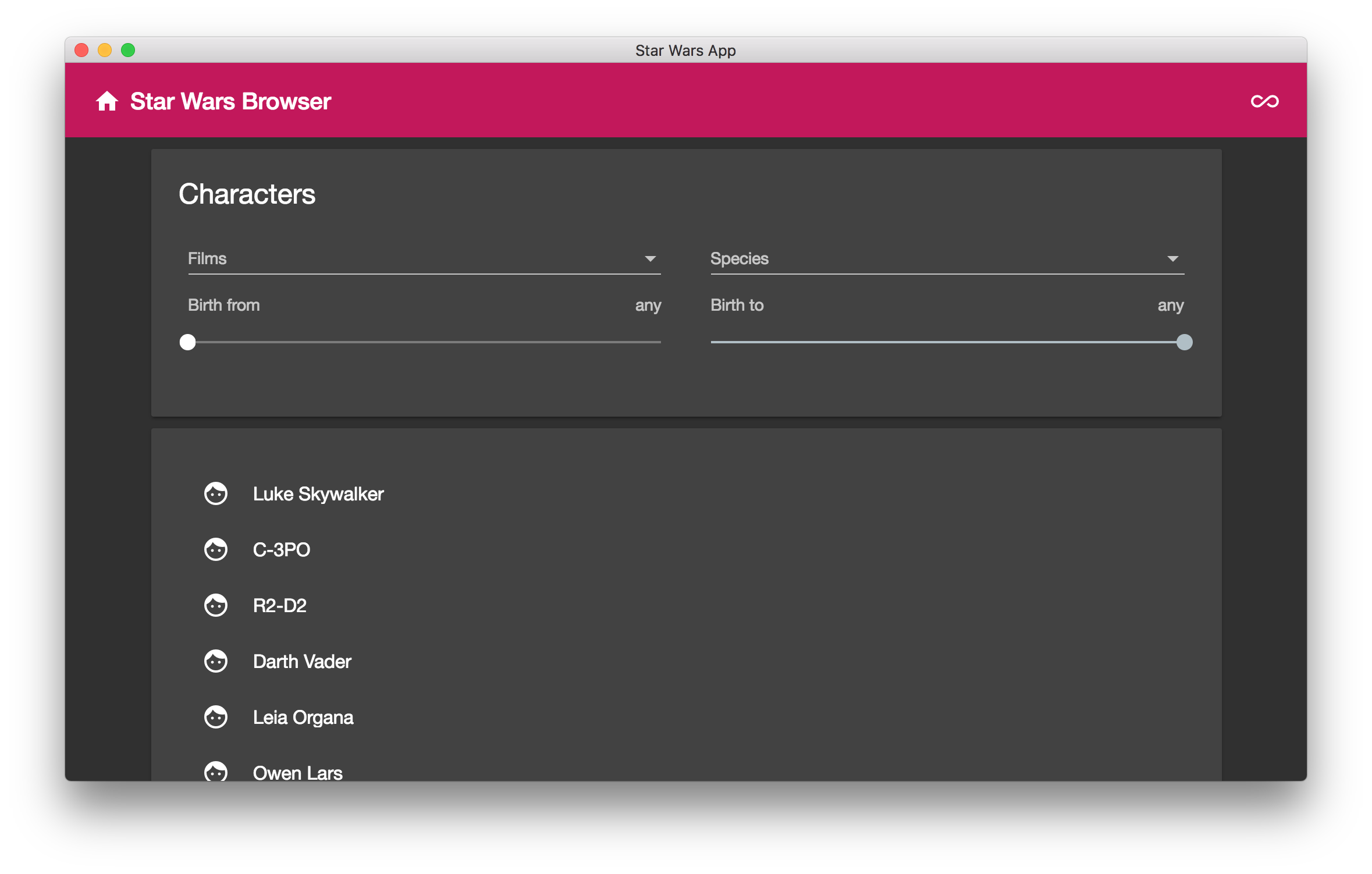 GitHub - zaryana/star-wars-app: The Star Wars characters browser
