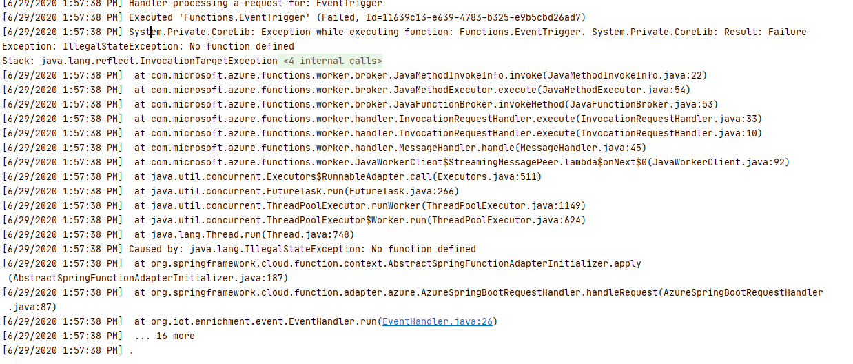 Eventhubtrigger Not Working With Spring Cloud · Issue 720 · Microsoftspring Cloud Azure · Github