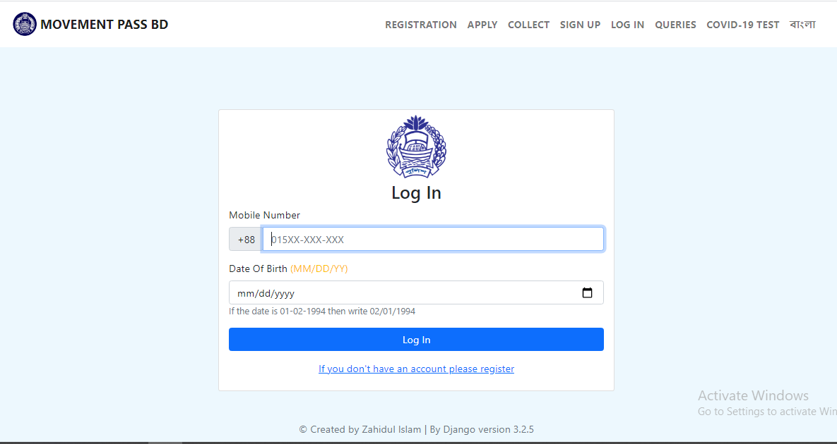 GitHub - mailzahidul/Movement-Pass-Bd_Police-by-Django