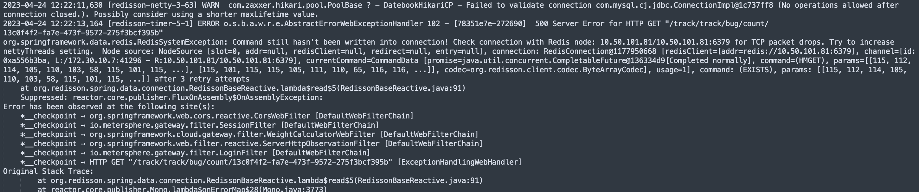 Command still hasn't been written into connection in SpringCloud Gateway · Issue #4999 ...