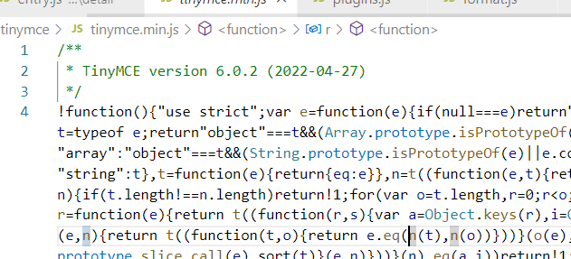 autosize set in plugins, when the text content is over height edit(css overflow property on .tox ...