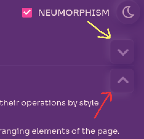 Fix neumorphism expanded collapse component arrow shadow direction · Issue #437 · soramitsu ...