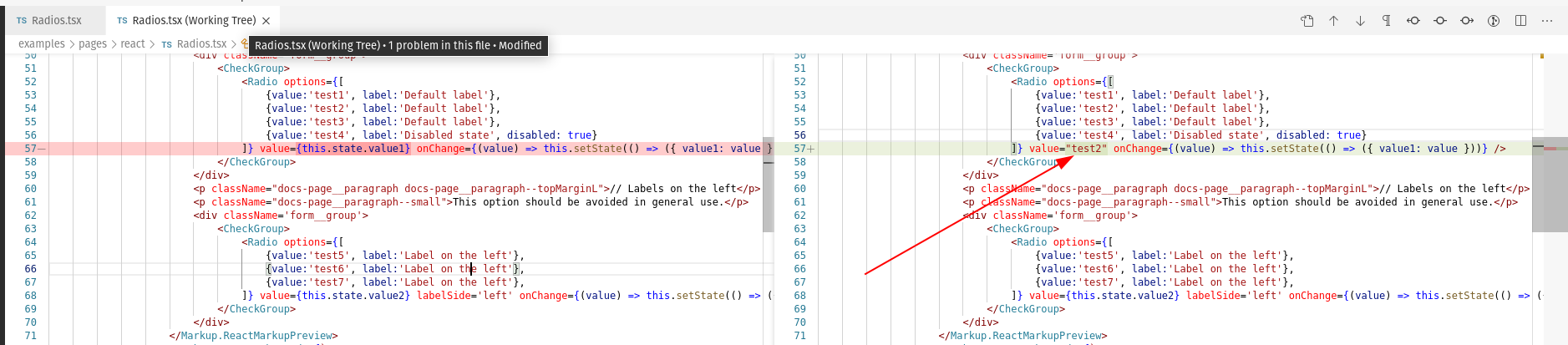 Radio inputs don't show initial value · Issue #548 · superdesk/superdesk-ui-framework · GitHub