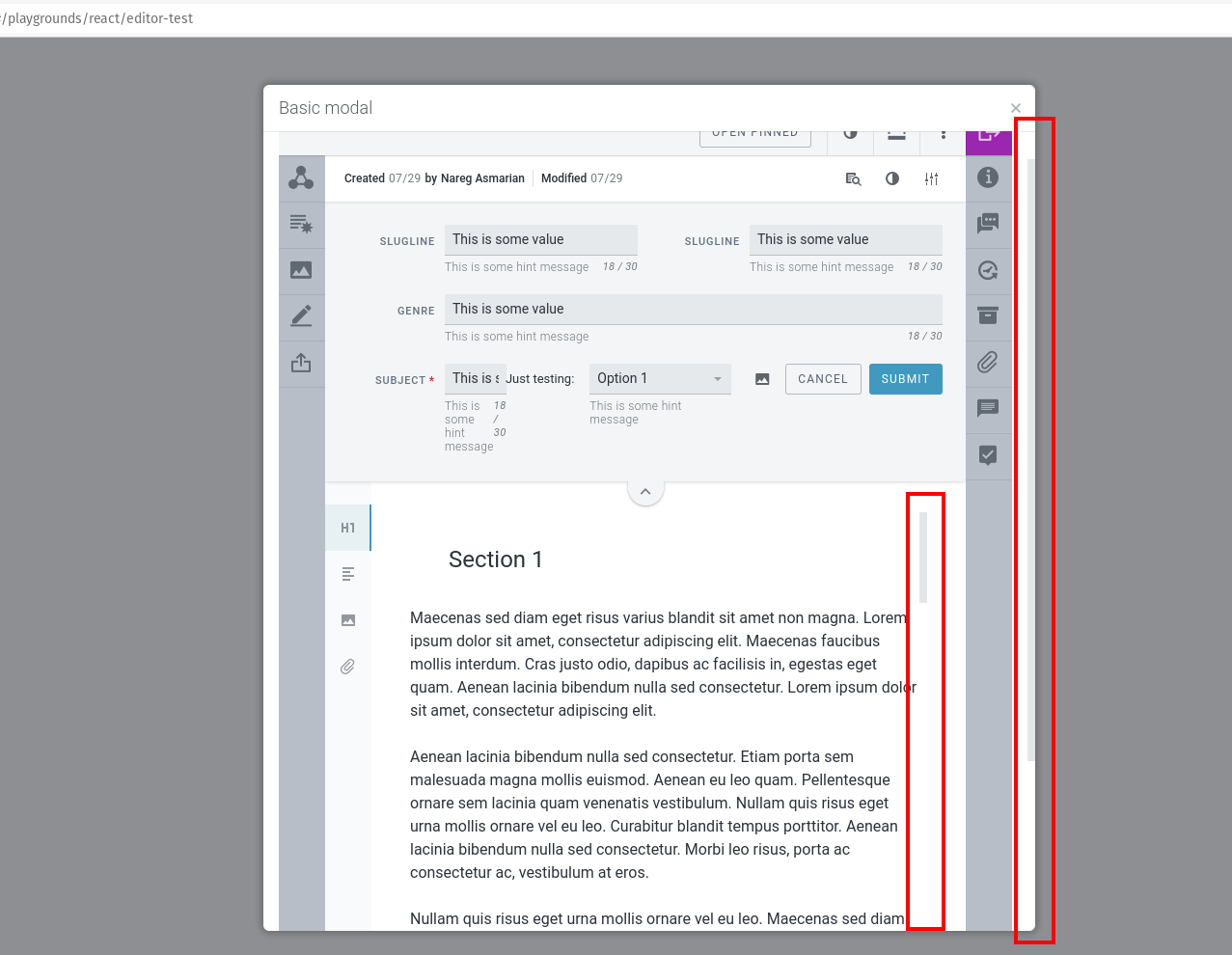 How to use `Layout.AuthoringFrame` inside a modal? · Issue #656 · superdesk/superdesk-ui ...