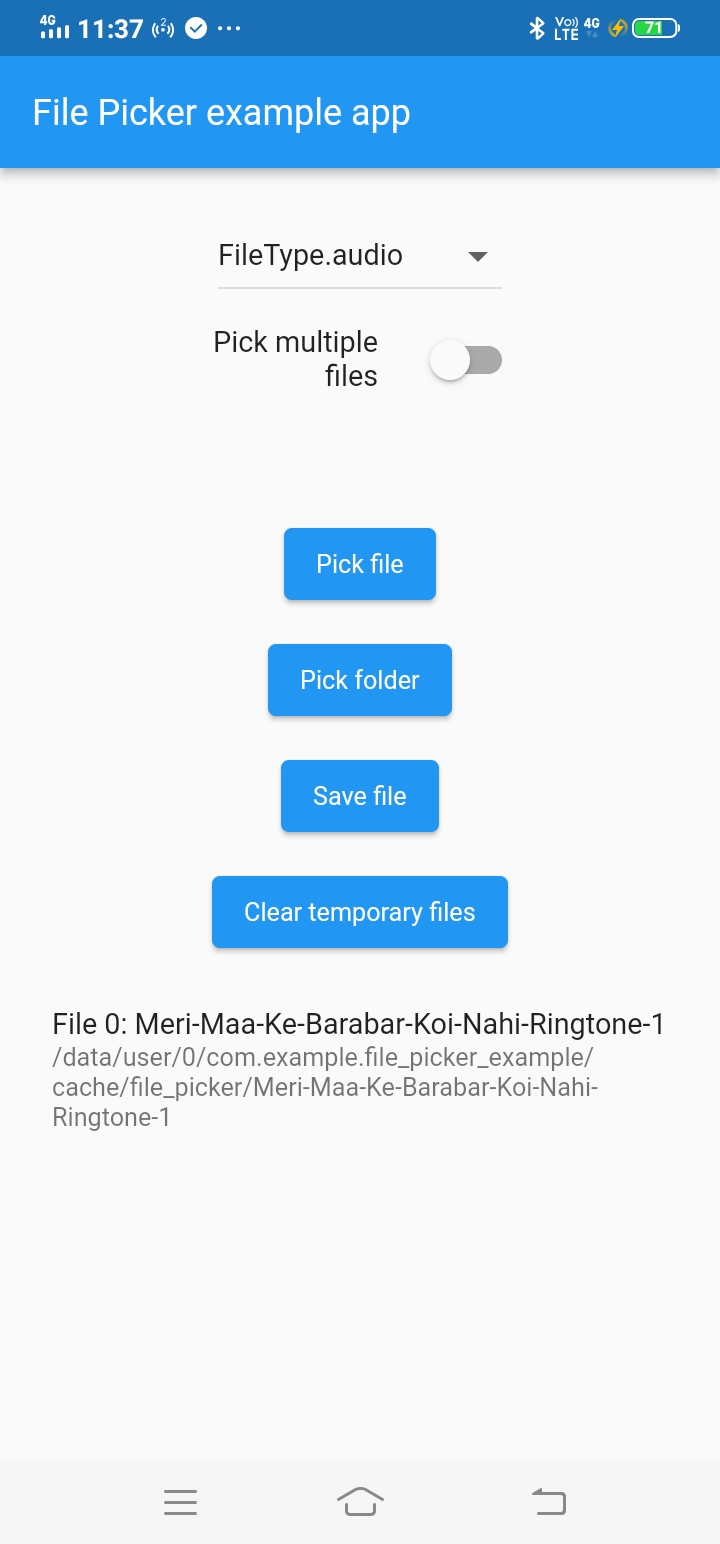on Android I can't get extension file audio · Issue #968 · miguelpruivo/flutter_file_picker · GitHub