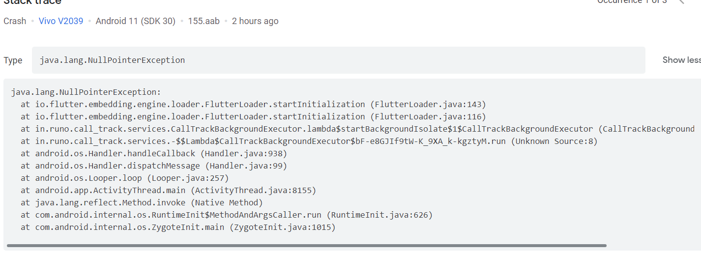 [Android][Production]: App throws `java.lang.NullPointerException: at io.flutter.embedding ...